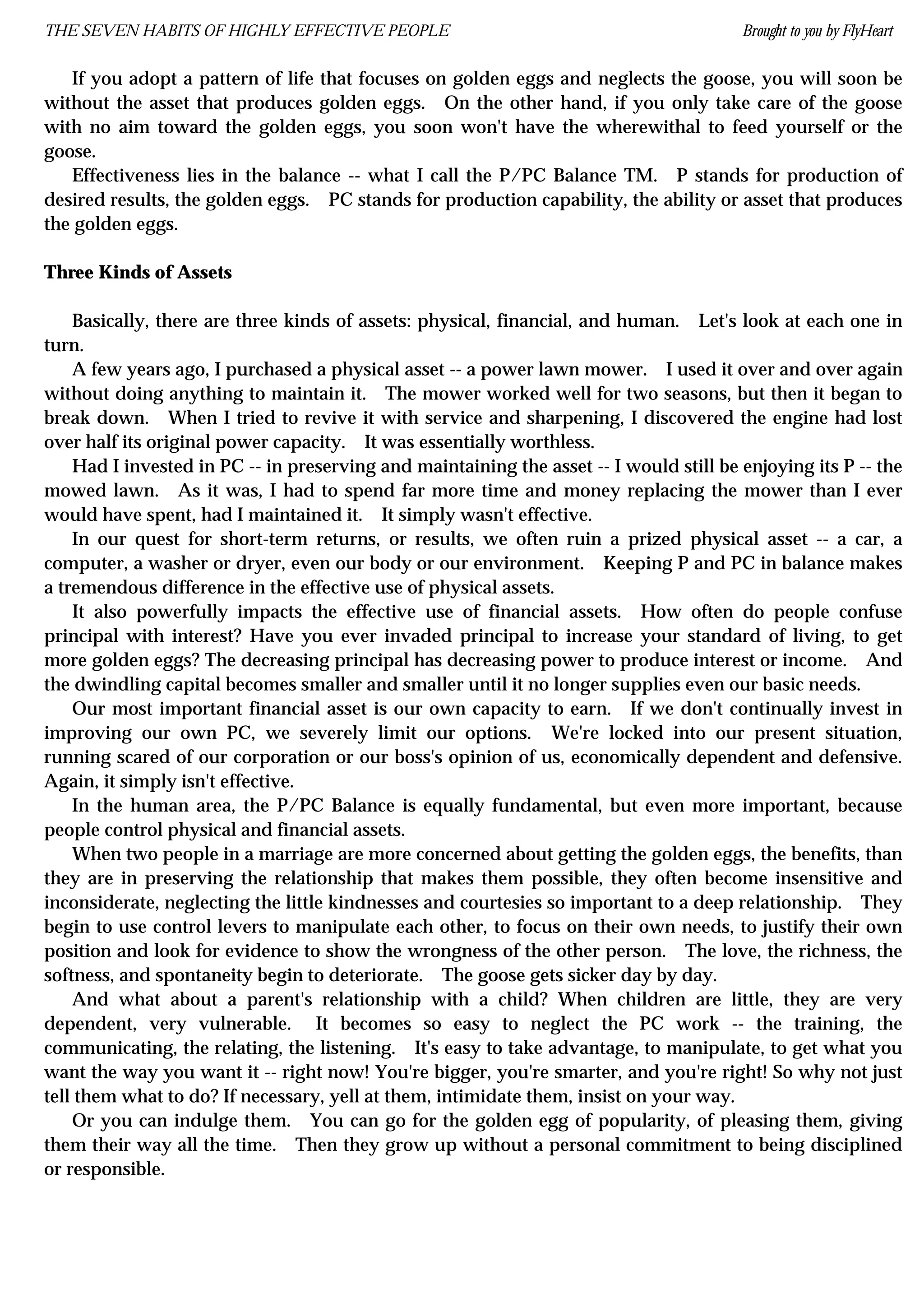 Stephen R Covey The 7 Habits Of Highly Eff People | PDF | Business ...