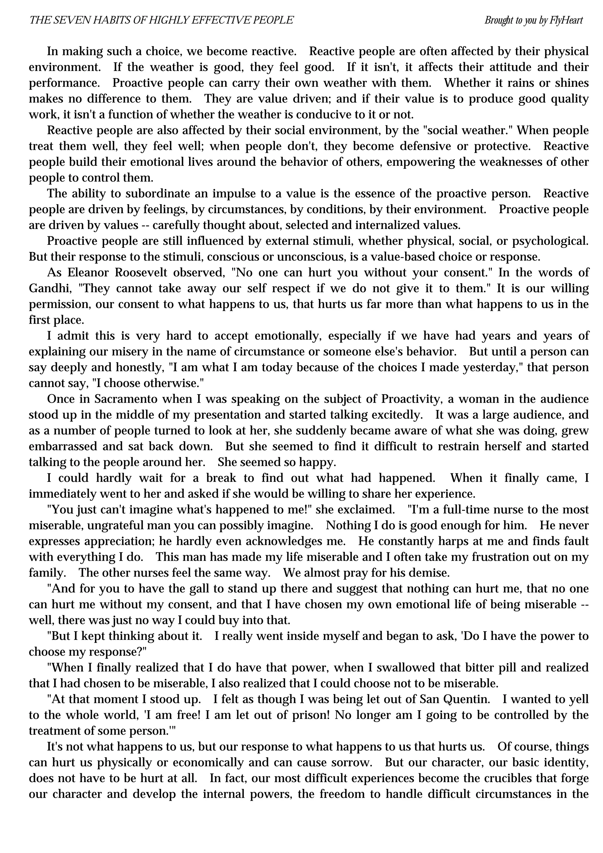 Stephen R Covey The 7 Habits Of Highly Eff People | PDF | Business ...