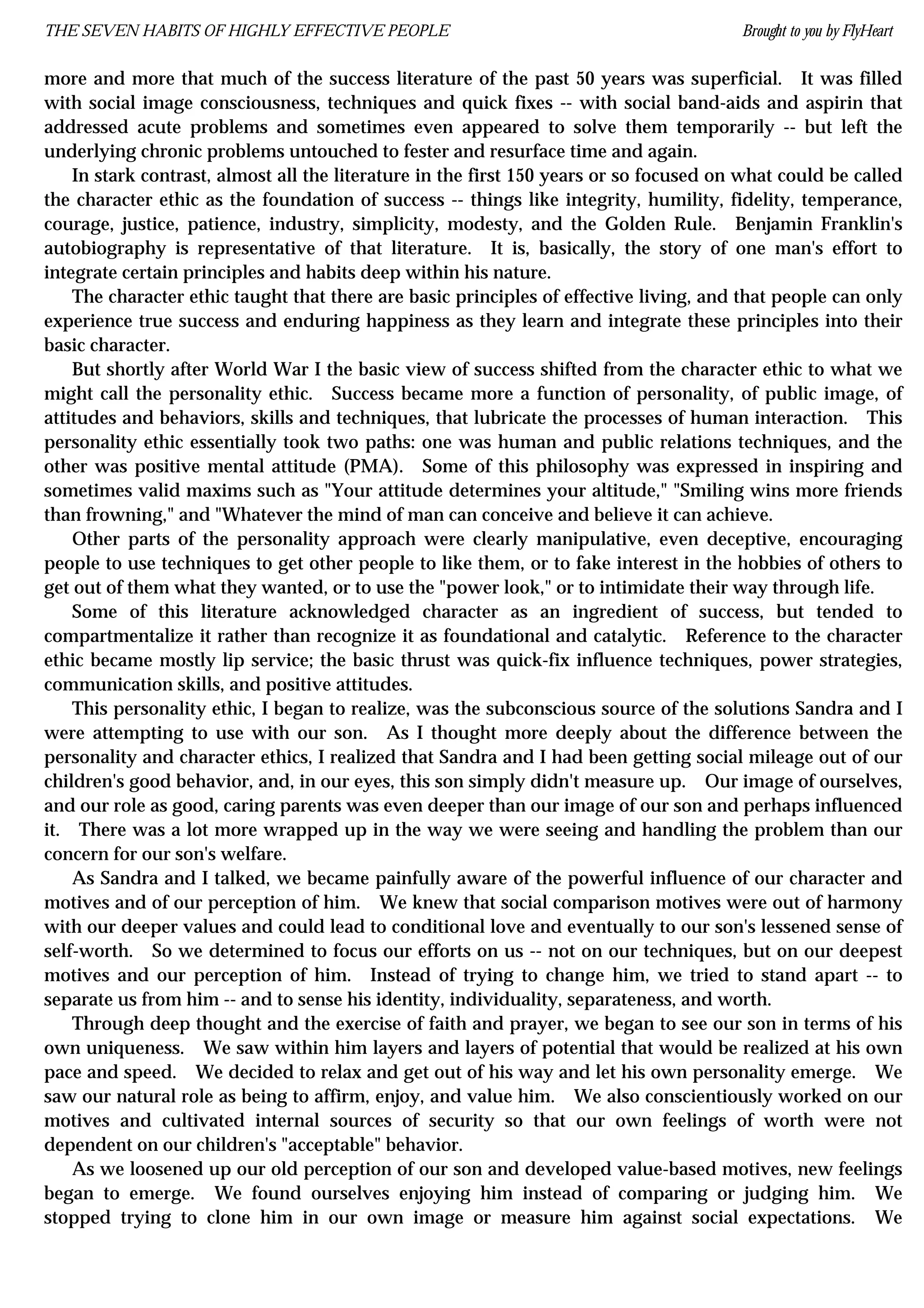 Stephen R Covey The 7 Habits Of Highly Eff People | PDF | Business ...