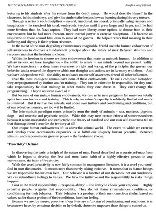 Stephen R Covey The 7 Habits Of Highly Eff People | PDF