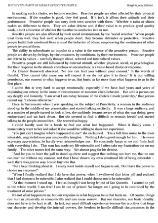 Stephen R Covey The 7 Habits Of Highly Eff People | PDF