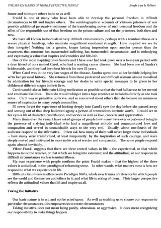 Stephen R Covey The 7 Habits Of Highly Eff People | PDF
