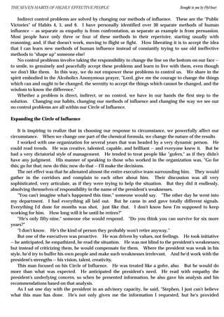 Stephen R Covey The 7 Habits Of Highly Eff People | PDF