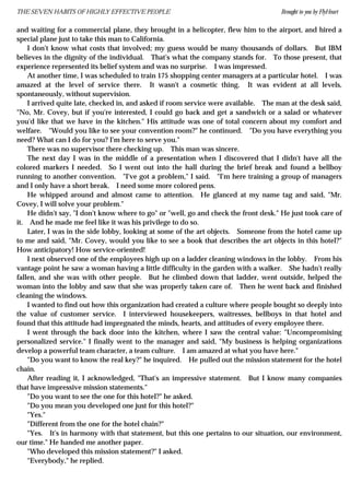 Stephen R Covey The 7 Habits Of Highly Eff People | PDF