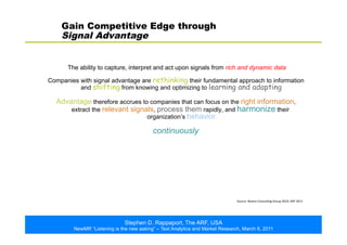 Stephen rappaport listening - 2011 | PDF