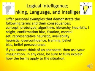 Stephens cody intelligence_assessment | PPTX | Educational Assessment | Education