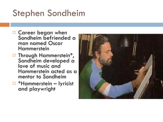 Stephen Sondheim | PPT
