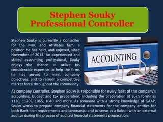 Stephen Souky - Professional Controller | PPT
