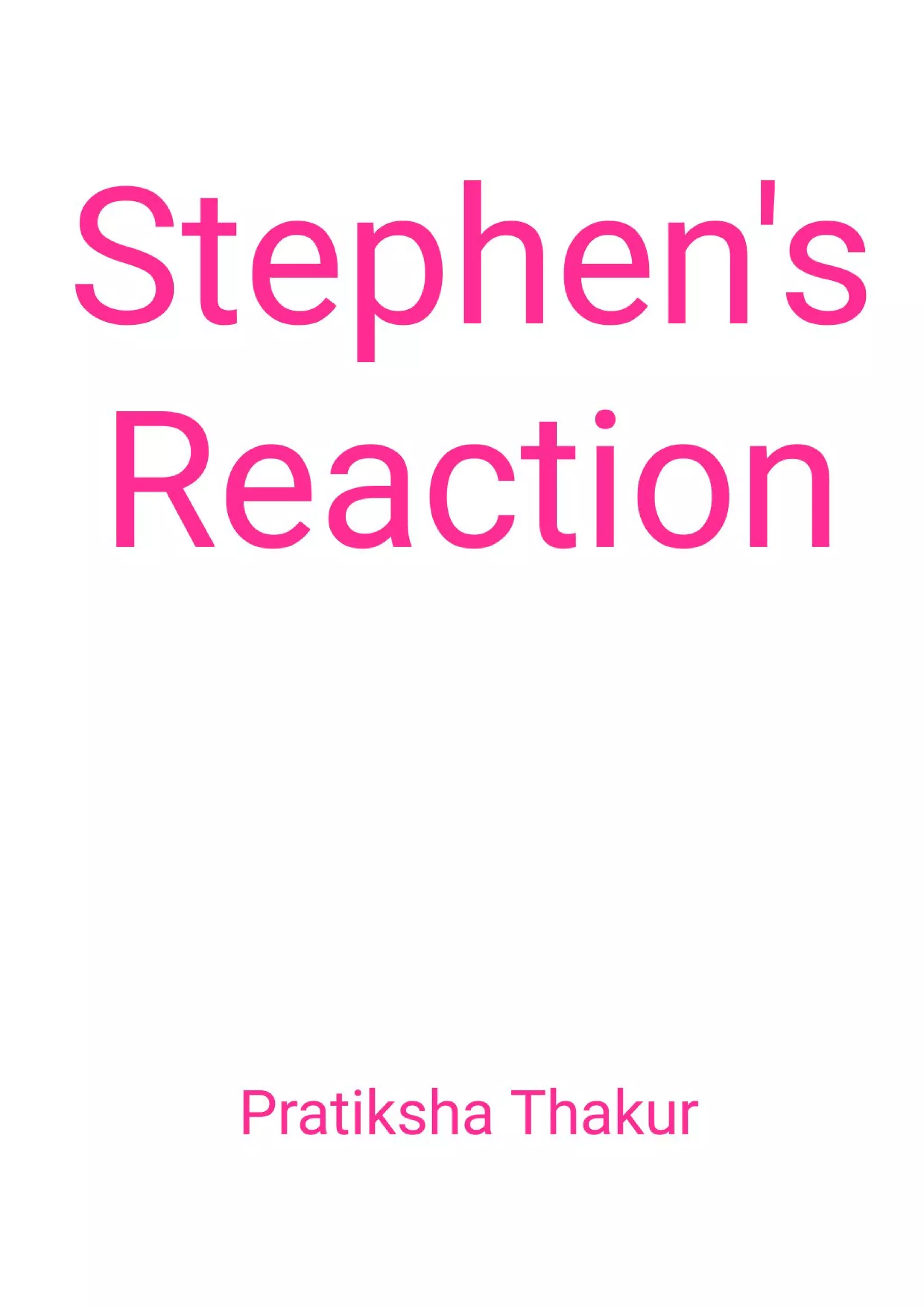 Stephen's Reaction | PDF