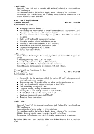 Stephen webb 2015 cv | DOCX | Vocational Training | Careers