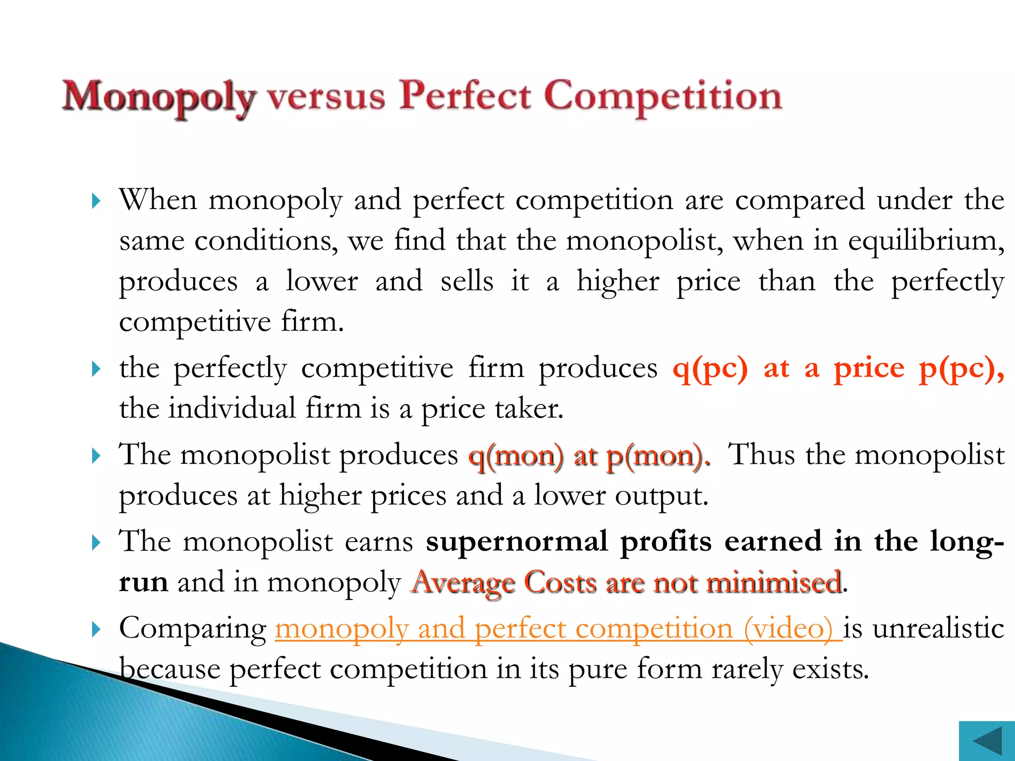 Price & Output Determination under Monopoly | PPTX