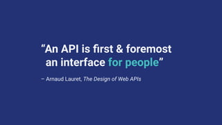 How to Embed UX Thinking in Your Next API | PPT