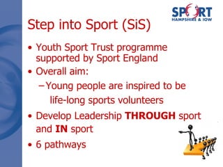 Step Into Sport | PPT | Sports