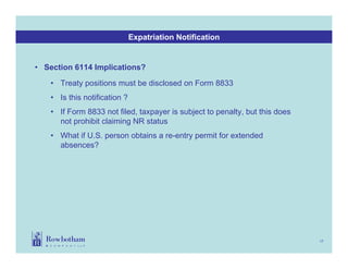 Cross Border Planning for Inbound Clients from China | PPT