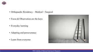 Stepladder approach Training of Orthopaedic Resident | PPTX