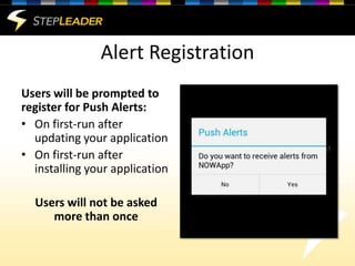 StepLeader: Android Push Notifications | PPT