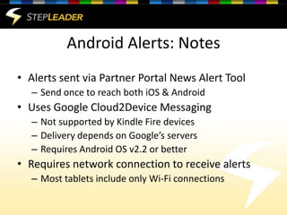 StepLeader: Android Push Notifications | PPT