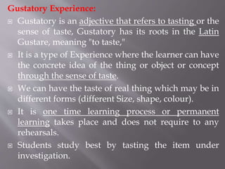 Step learning experiences model | PPTX