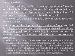 Step learning experiences model | PPTX