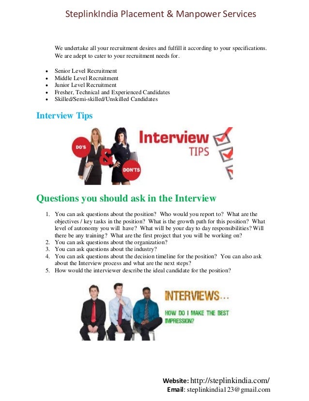 Steplinkindia placement & manpower services