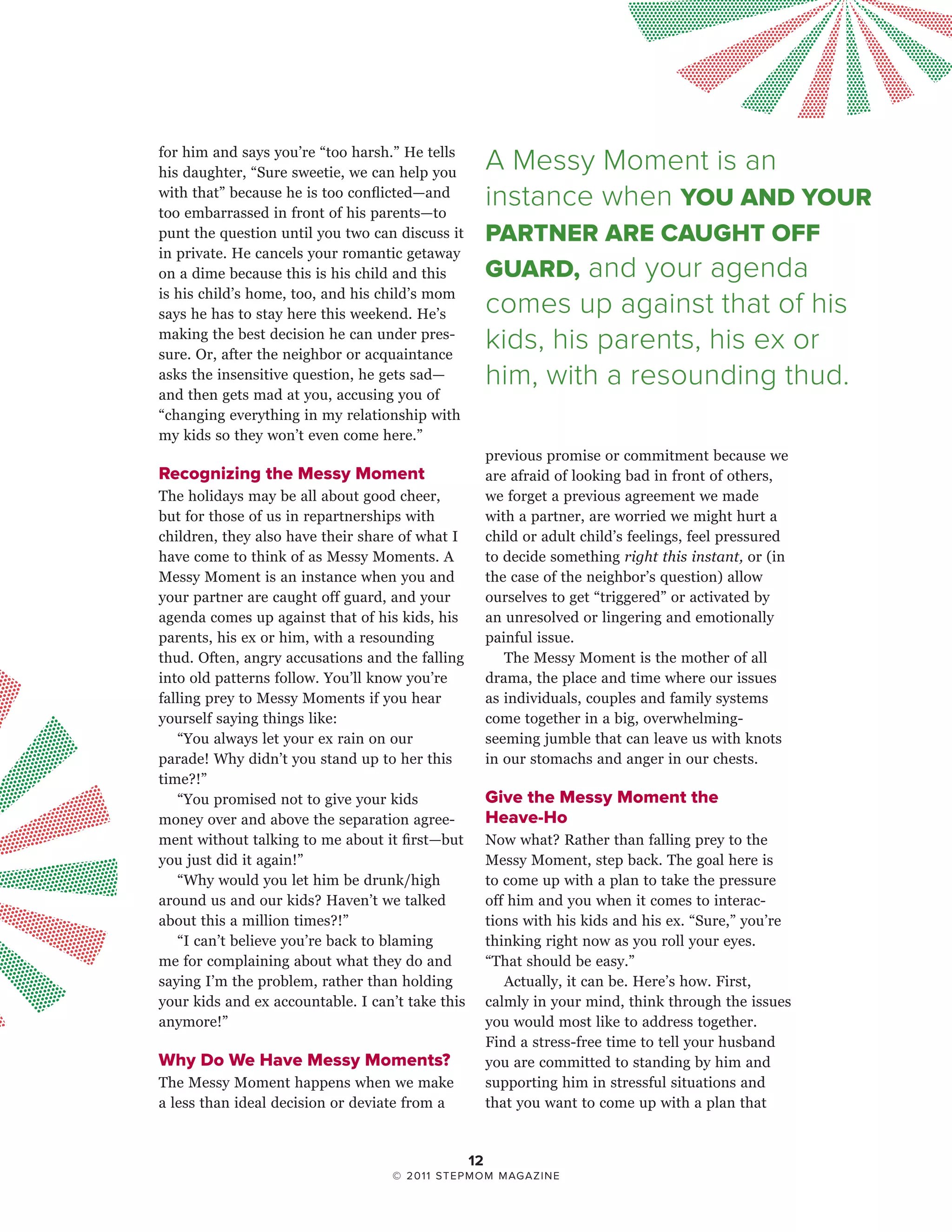 Chalkboard China Featured in December Issue of Stepmom Magazine | PDF