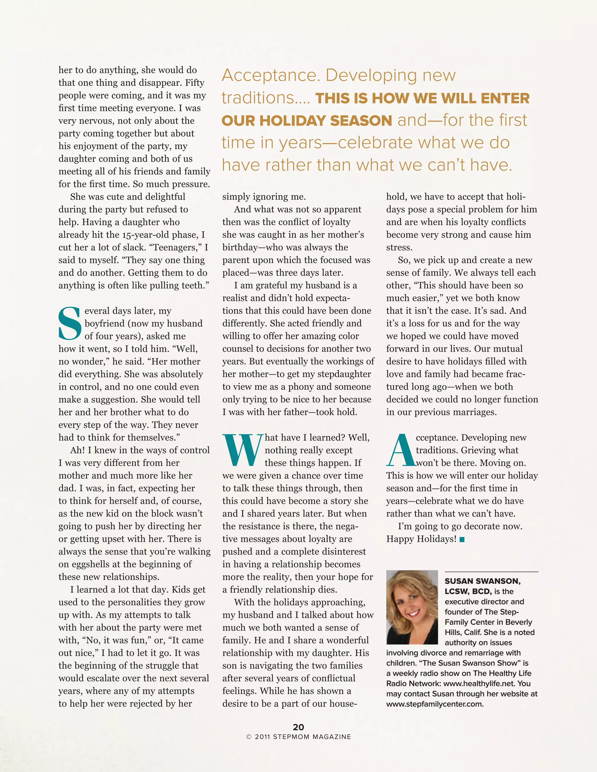 Chalkboard China Featured in December Issue of Stepmom Magazine | PDF