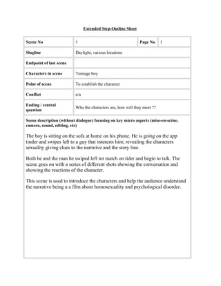 Step outlines - Scene 1 | PDF