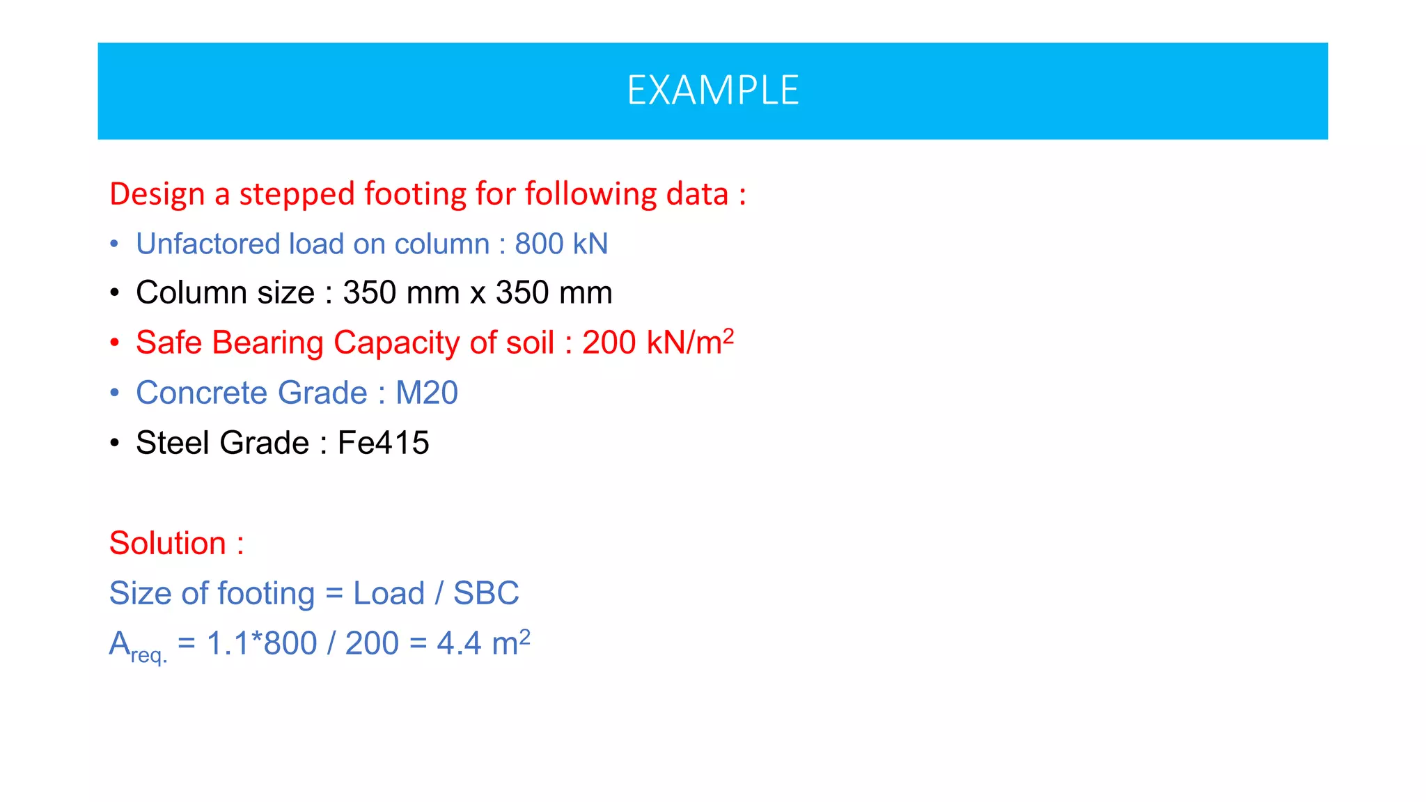Stepped footing | PPTX