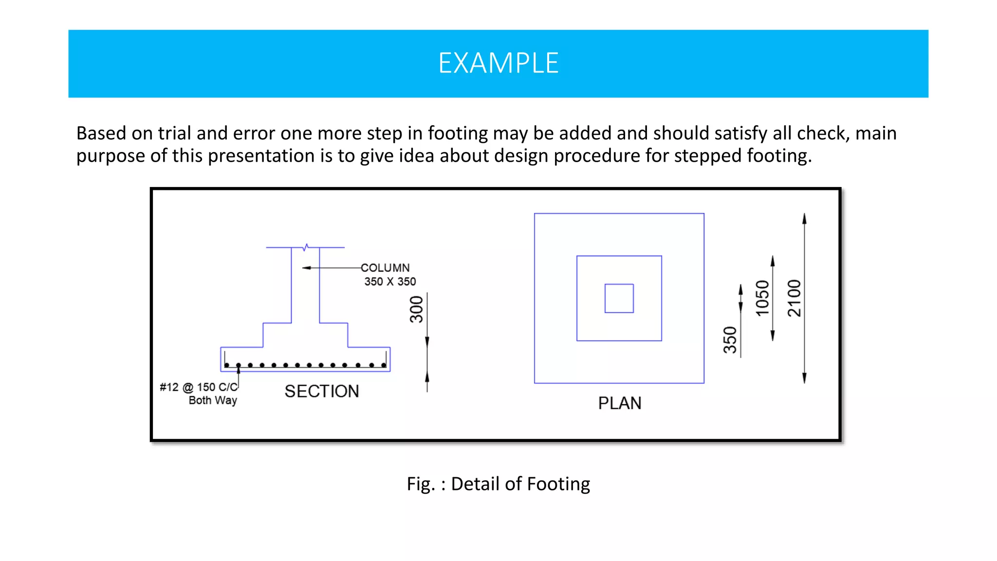 Stepped footing | PPTX