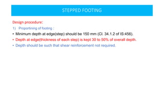Stepped footing | PPTX