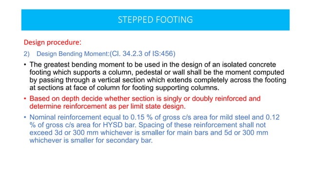 Stepped footing | PPTX | Geology | Science
