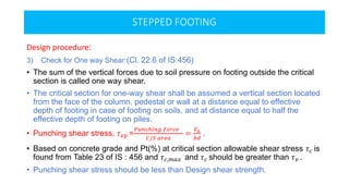 Stepped footing | PPTX
