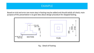 Stepped footing | PPTX