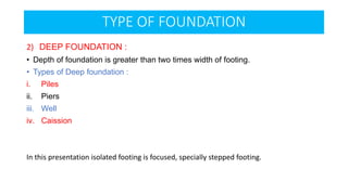 Stepped footing | PPTX