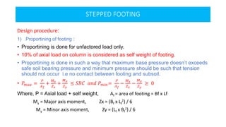 Stepped footing | PPTX