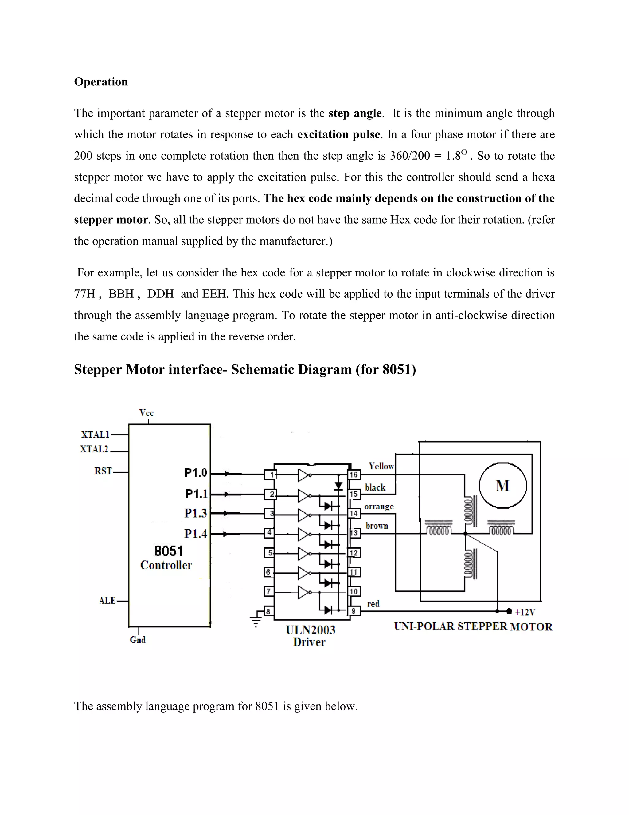 Stepper motor-interfacing | PDF