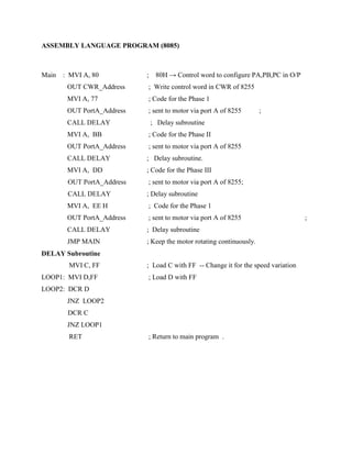 Stepper motor-interfacing | PDF