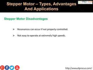 Stepper Motor Types, Advantages And Applications | PPTX