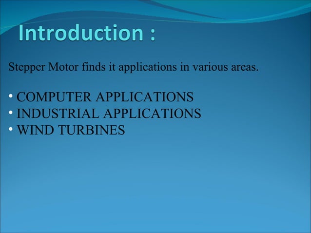 Stepper motor | PPT
