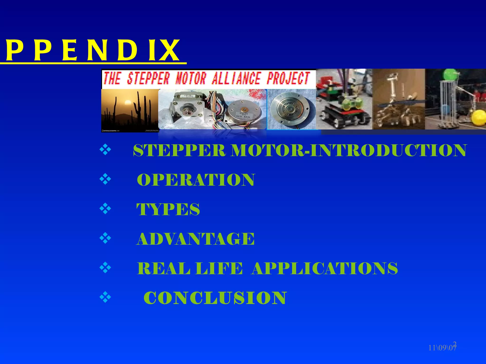 slide on stepper motor | PPT