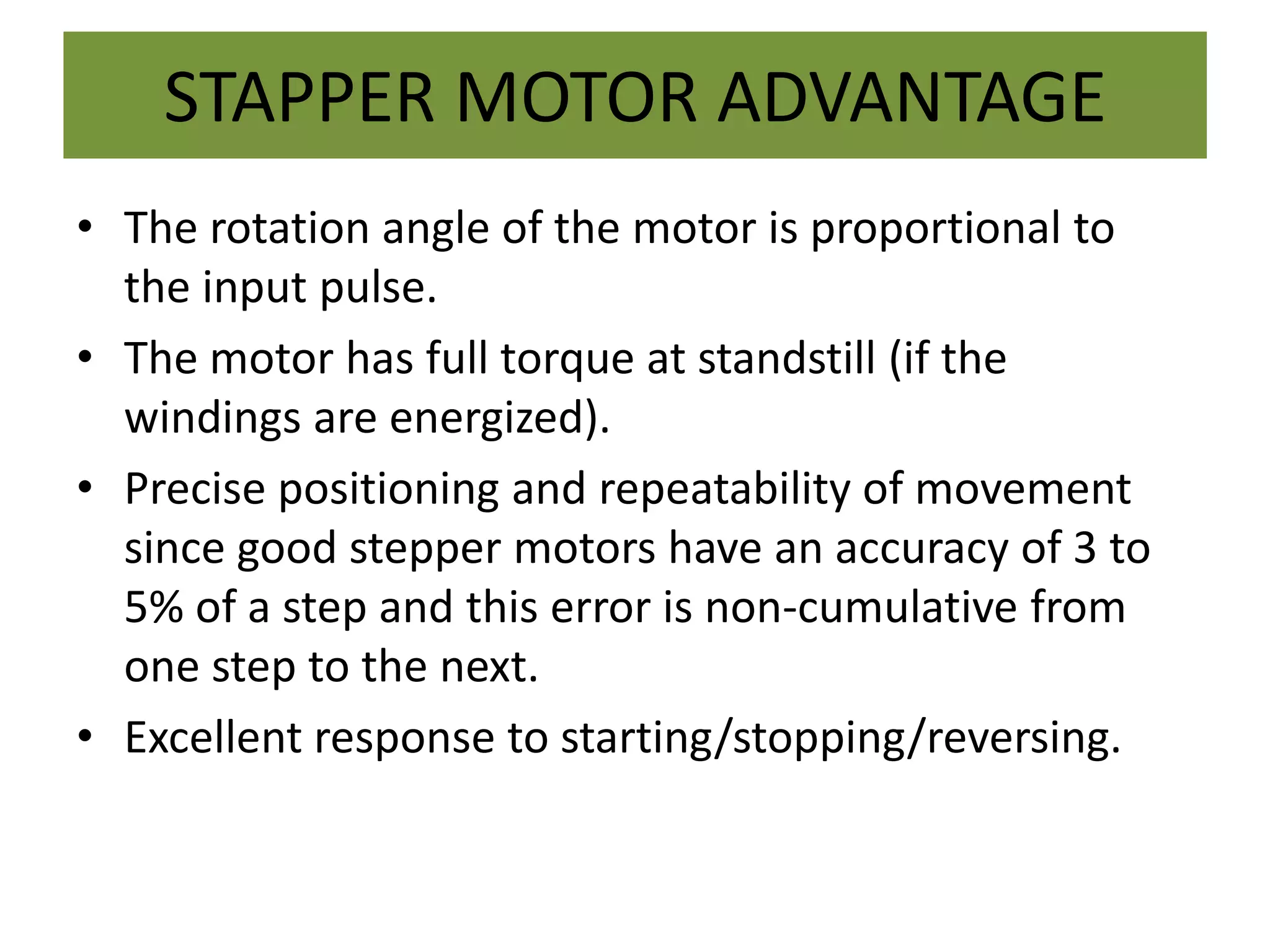 Stepper motor | PPTX