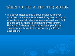 Stepper motor | PPT