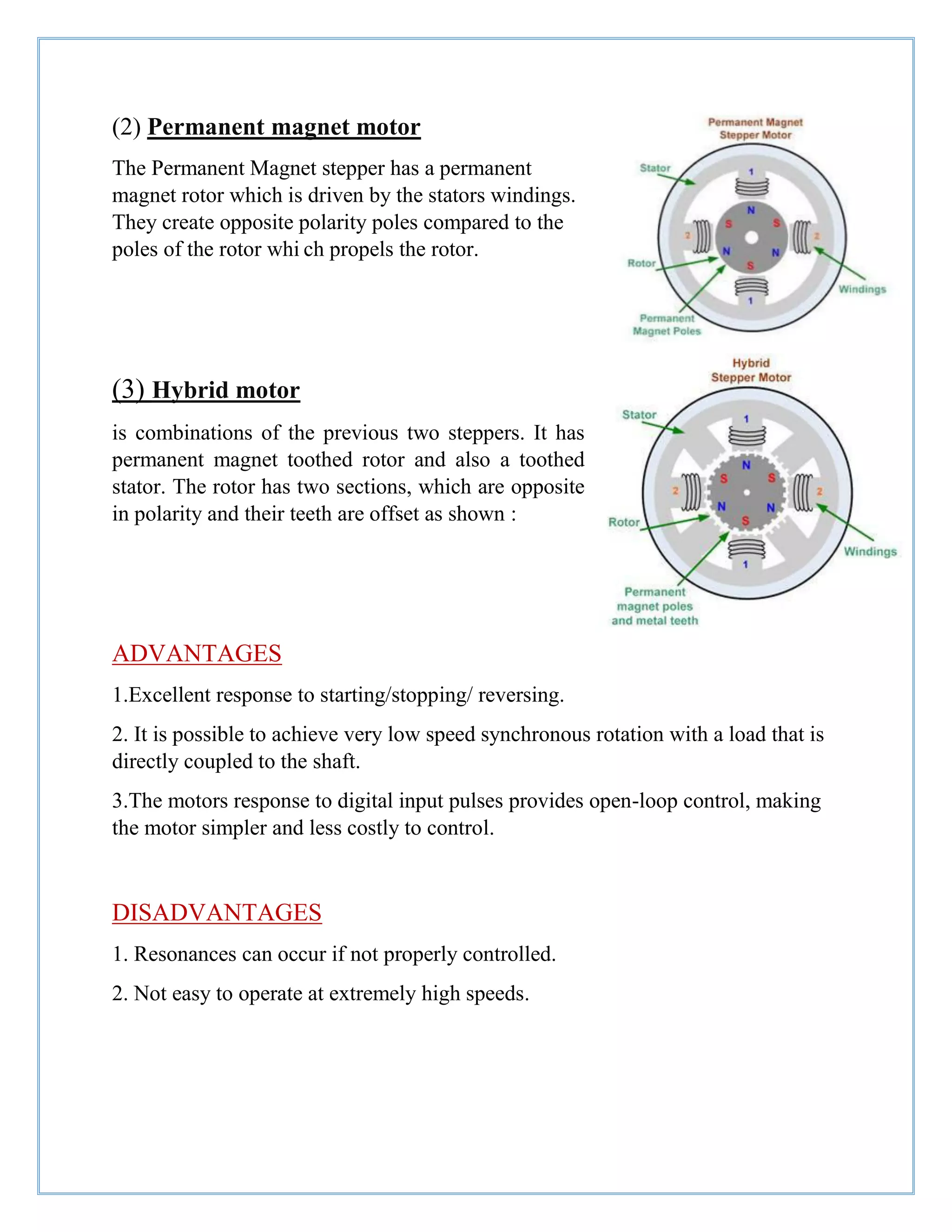 Stepper motors | PDF