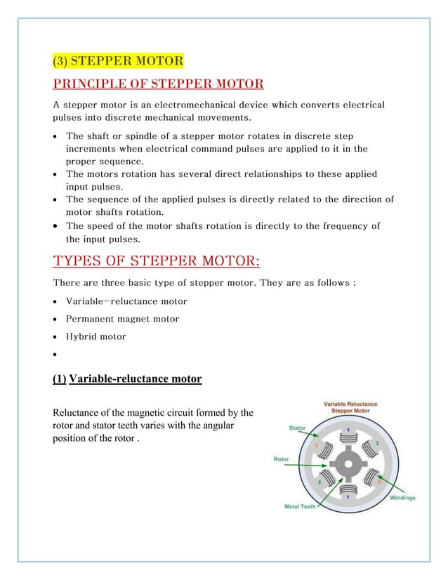 Stepper motors | PDF
