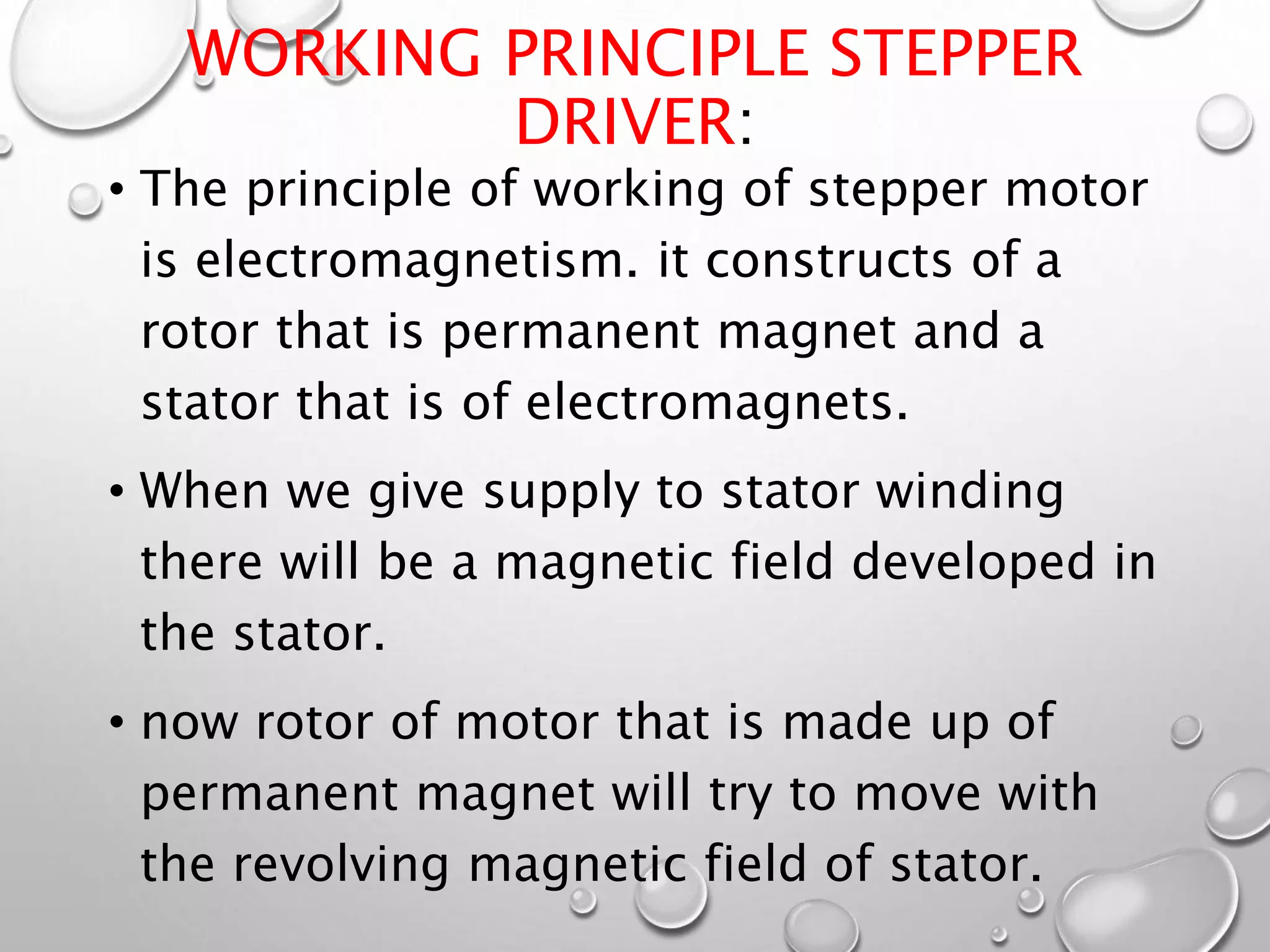Stepper motor | PPTX | Technology & Computing