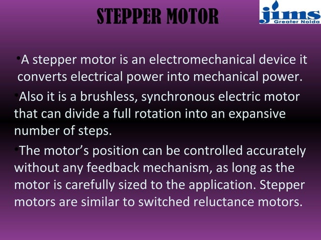 Stepper Motor Ppt