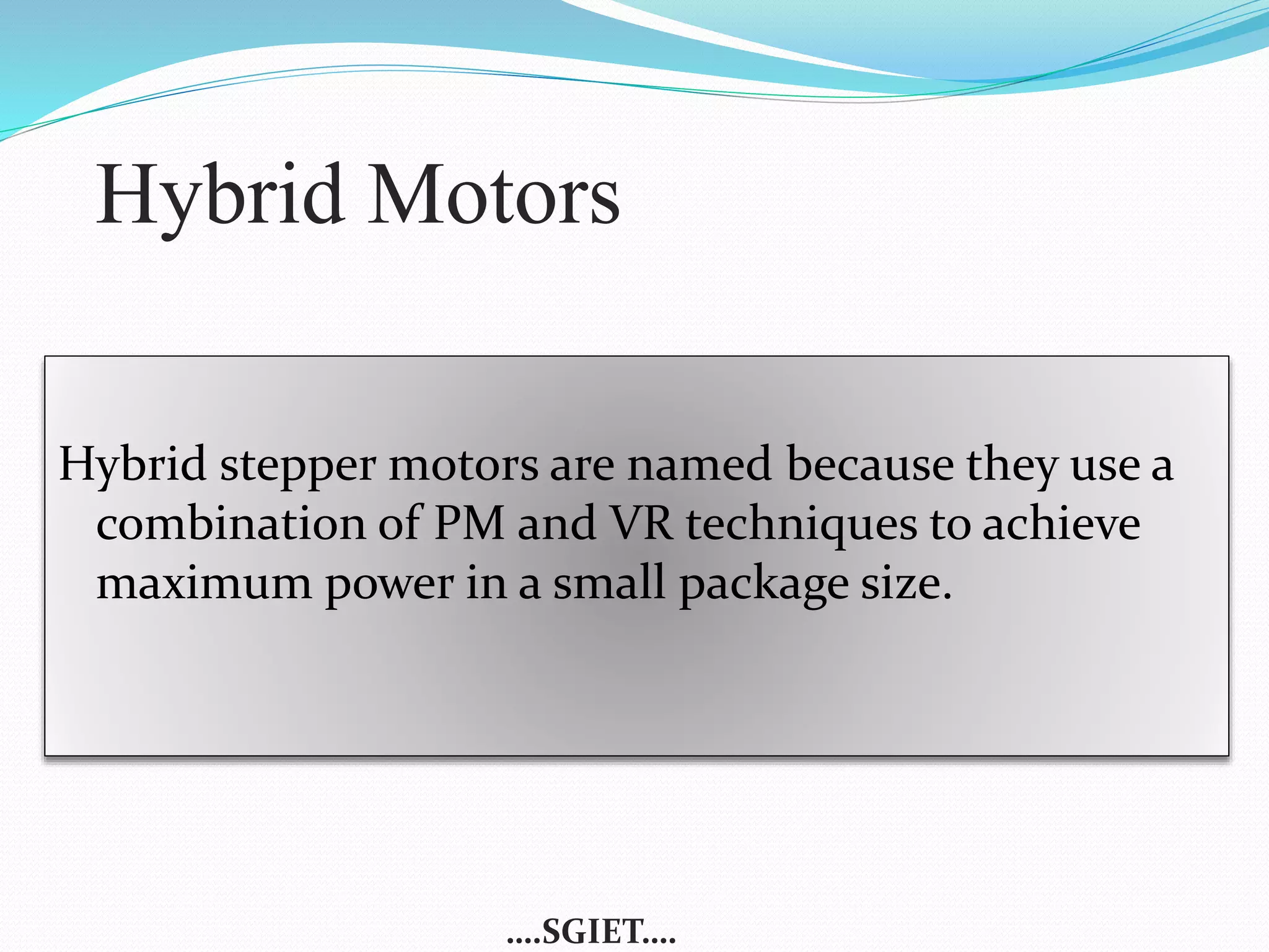 Stepper motor by pankaj chaudhary | PPT
