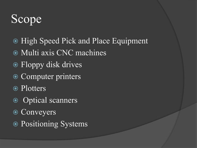 Stepper Motor Control Ppt Free Download