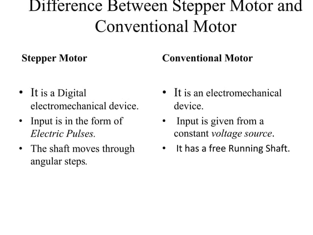 Stepper motor control | PPTX | Computer Peripherals | Computing