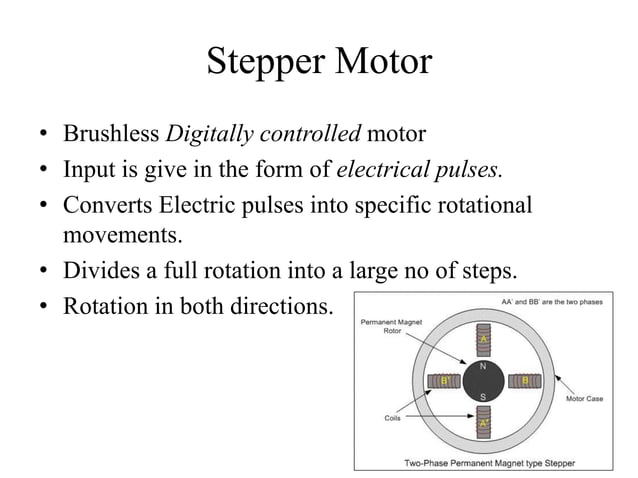 Stepper motor control | PPTX | Computer Peripherals | Computing